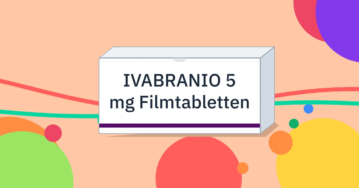 Symbolbild: Packung mit der Aufschrift IVABRANIO 5 mg Filmtabletten (PZN 18668000) – Verfügbarkeit und Bezug in Apotheken in Frankfurt am Main