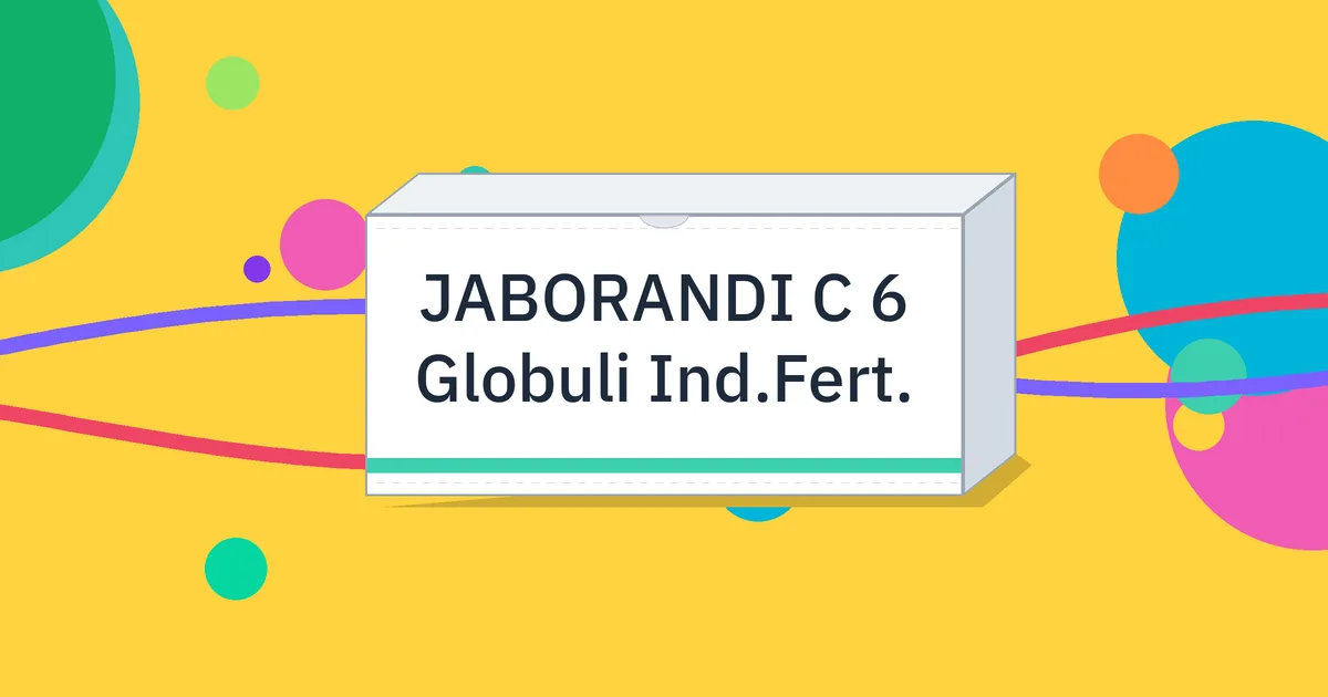 Symbolbild: Packung mit der Aufschrift JABORANDI C 6 Globuli Ind.Fert. (PZN 17679119) – Verfügbarkeit und Bezug in Apotheken in Frankfurt am Main