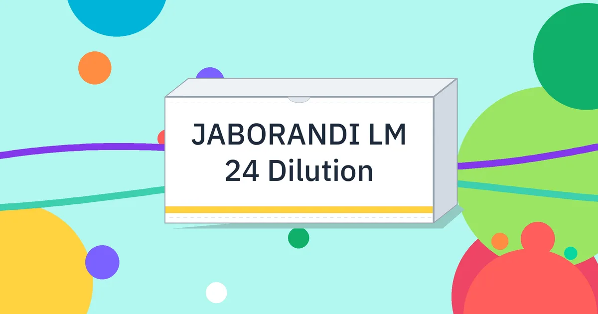 Symbolbild: Packung mit der Aufschrift JABORANDI LM 24 Dilution (PZN 12915383) – Verfügbarkeit und Bezug in Apotheken in Frankfurt am Main
