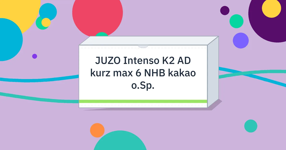 Symbolbild: Packung mit der Aufschrift JUZO Intenso K2 AD kurz max 6 NHB kakao o.Sp. (PZN 18622995) – Verfügbarkeit und Bezug in Apotheken in Frankfurt am Main