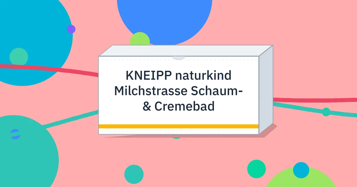 Symbolbild: Packung mit der Aufschrift KNEIPP naturkind Milchstrasse Schaum- & Cremebad (PZN 17441317) – Verfügbarkeit und Bezug in Apotheken in Frankfurt am Main
