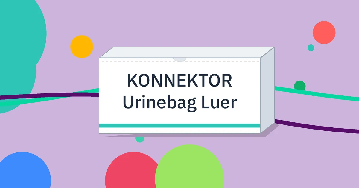 Symbolbild: Packung mit der Aufschrift KONNEKTOR Urinebag Luer (PZN 19252804) – Verfügbarkeit und Bezug in Apotheken in Frankfurt am Main