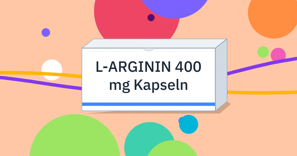 Symbolbild: Packung mit der Aufschrift L-ARGININ 400 mg Kapseln (PZN 18852465) – Verfügbarkeit und Bezug in Apotheken in Frankfurt am Main