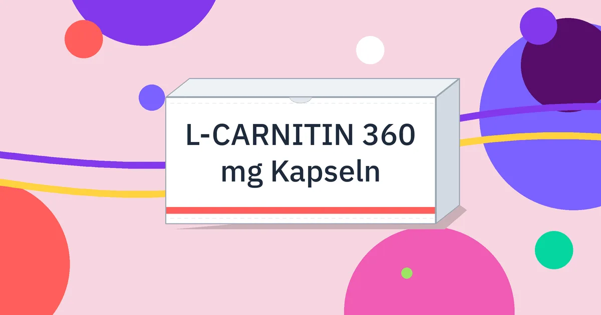 Symbolbild: Packung mit der Aufschrift L-CARNITIN 360 mg Kapseln (PZN 02230709) – Verfügbarkeit und Bezug in Apotheken in Frankfurt am Main
