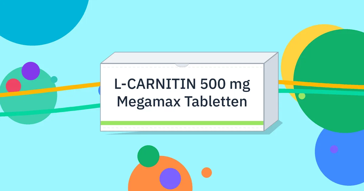Symbolbild: Packung mit der Aufschrift L-CARNITIN 500 mg Megamax Tabletten (PZN 07346055) – Verfügbarkeit und Bezug in Apotheken in Frankfurt am Main