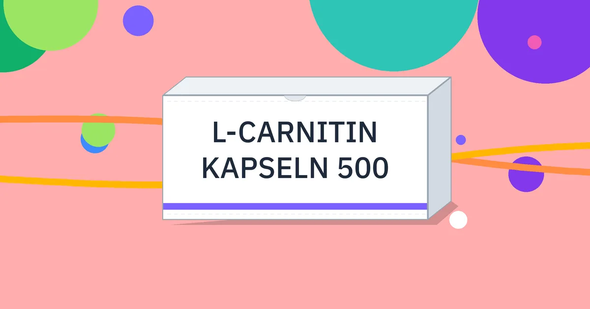 Symbolbild: Packung mit der Aufschrift L-CARNITIN KAPSELN 500 (PZN 00586052) – Verfügbarkeit und Bezug in Apotheken in Frankfurt am Main