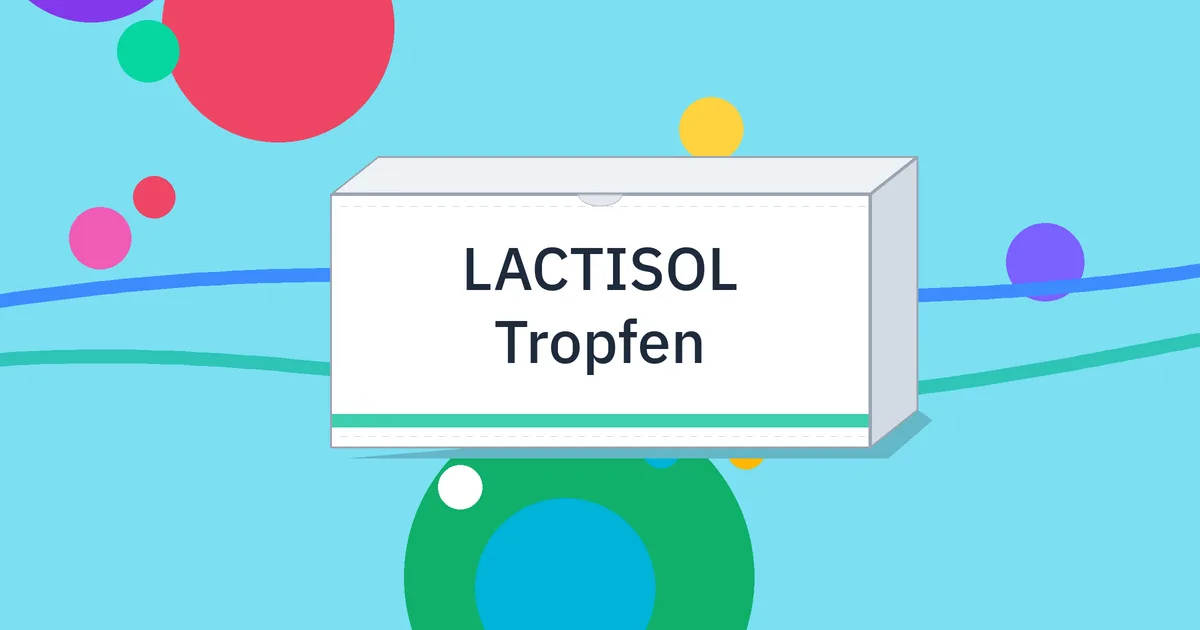 Symbolbild: Packung mit der Aufschrift LACTISOL Tropfen (PZN 00603069) – Verfügbarkeit und Bezug in Apotheken in Frankfurt am Main