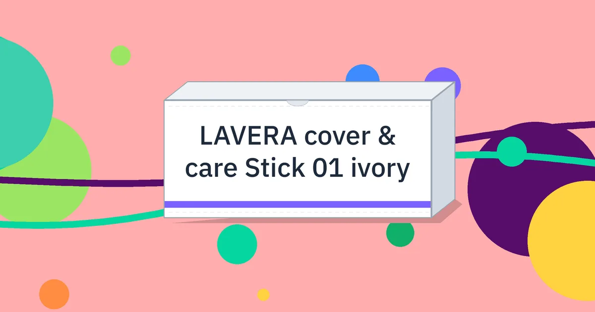 Symbolbild: Packung mit der Aufschrift LAVERA cover & care Stick 01 ivory (PZN 16242076) – Verfügbarkeit und Bezug in Apotheken in Frankfurt am Main