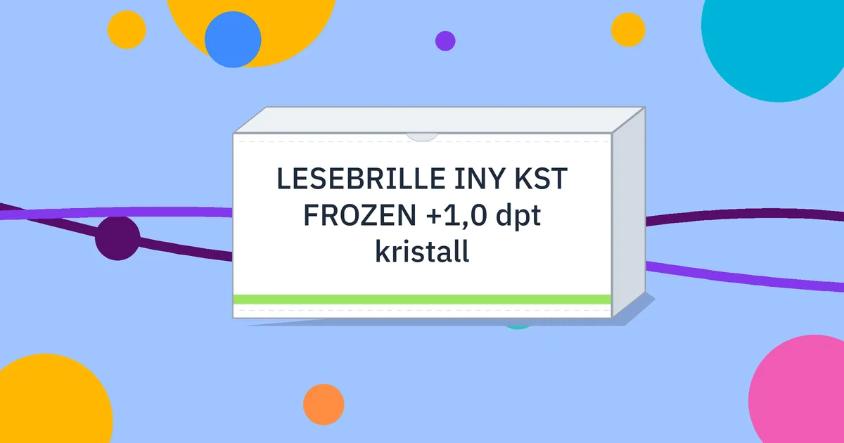 Symbolbild: Packung mit der Aufschrift LESEBRILLE INY KST FROZEN +1,0 dpt kristall (PZN 19941389) – Verfügbarkeit und Bezug in Apotheken in Frankfurt am Main