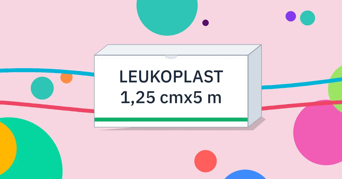 Symbolbild: Packung mit der Aufschrift LEUKOPLAST 1,25 cmx5 m (PZN 00625987) – Verfügbarkeit und Bezug in Apotheken in Frankfurt am Main