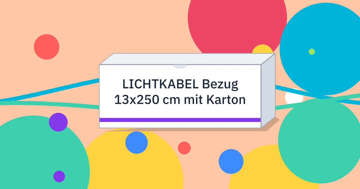 Symbolbild: Packung mit der Aufschrift LICHTKABEL Bezug 13x250 cm mit Karton (PZN 07599046) – Verfügbarkeit und Bezug in Apotheken in Frankfurt am Main