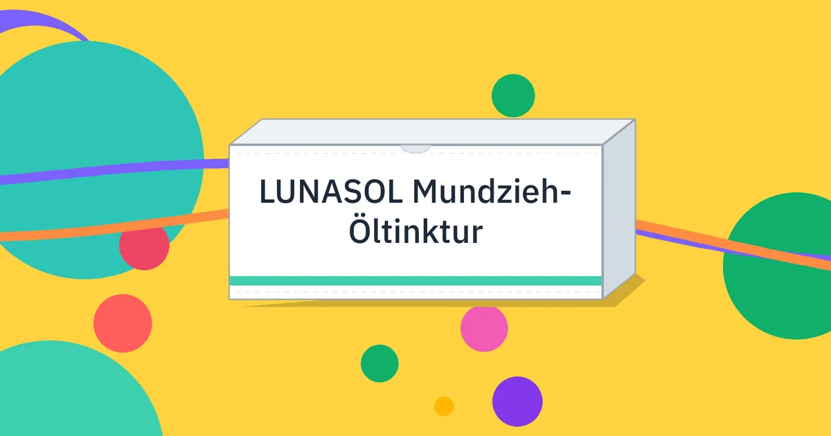 Symbolbild: Packung mit der Aufschrift LUNASOL Mundzieh-Öltinktur (PZN 19755988) – Verfügbarkeit und Bezug in Apotheken in Frankfurt am Main