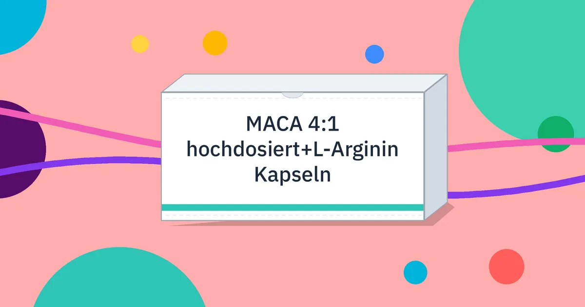 Symbolbild: Packung mit der Aufschrift MACA 4:1 hochdosiert+L-Arginin Kapseln (PZN 12580540) – Verfügbarkeit und Bezug in Apotheken in Frankfurt am Main