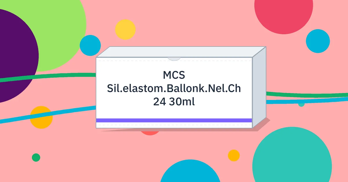 Symbolbild: Packung mit der Aufschrift MCS Sil.elastom.Ballonk.Nel.Ch 24 30ml (PZN 04802469) – Verfügbarkeit und Bezug in Apotheken in Frankfurt am Main