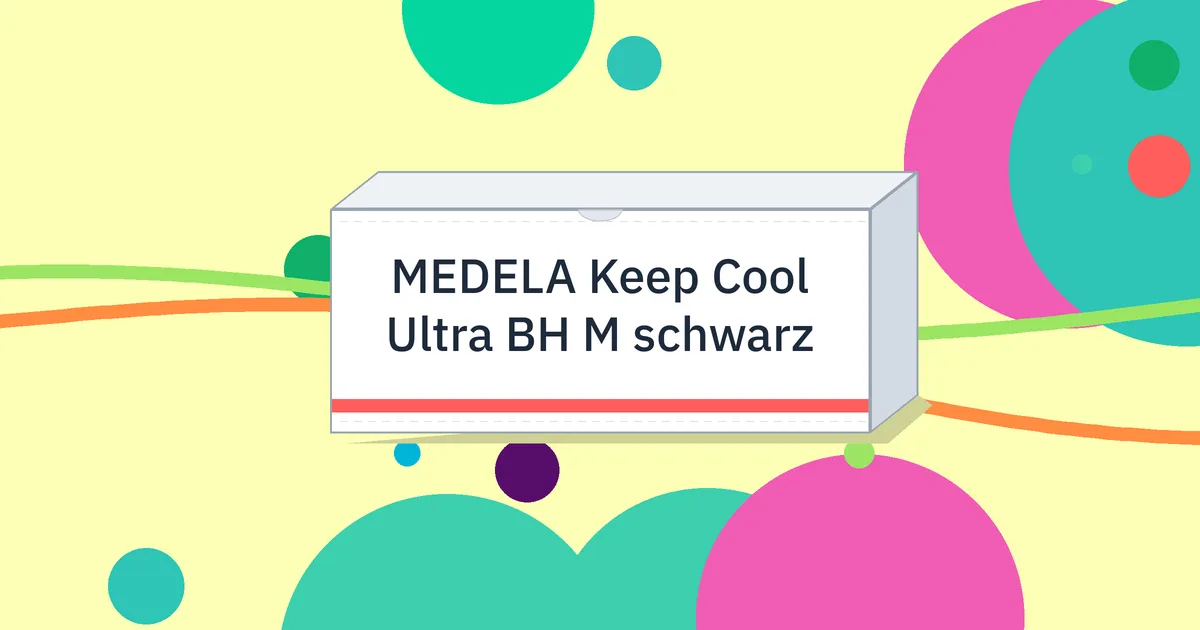 Symbolbild: Packung mit der Aufschrift MEDELA Keep Cool Ultra BH M schwarz (PZN 18269470) – Verfügbarkeit und Bezug in Apotheken in Frankfurt am Main