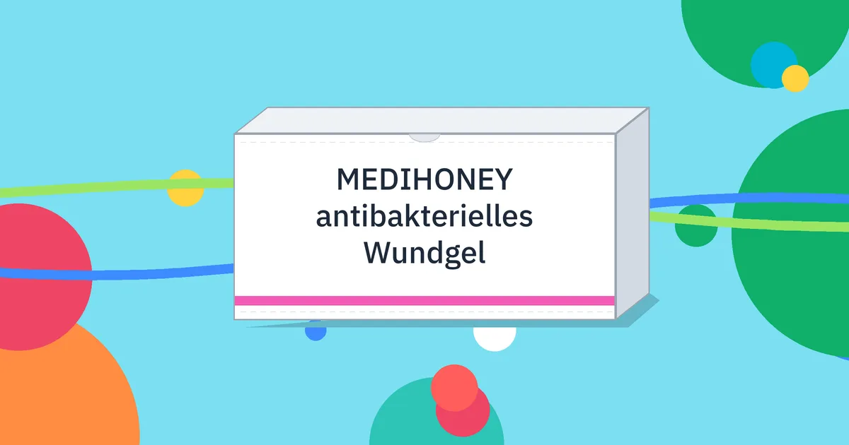 Symbolbild: Packung mit der Aufschrift MEDIHONEY antibakterielles Wundgel (PZN 18884979) – Verfügbarkeit und Bezug in Apotheken in Frankfurt am Main