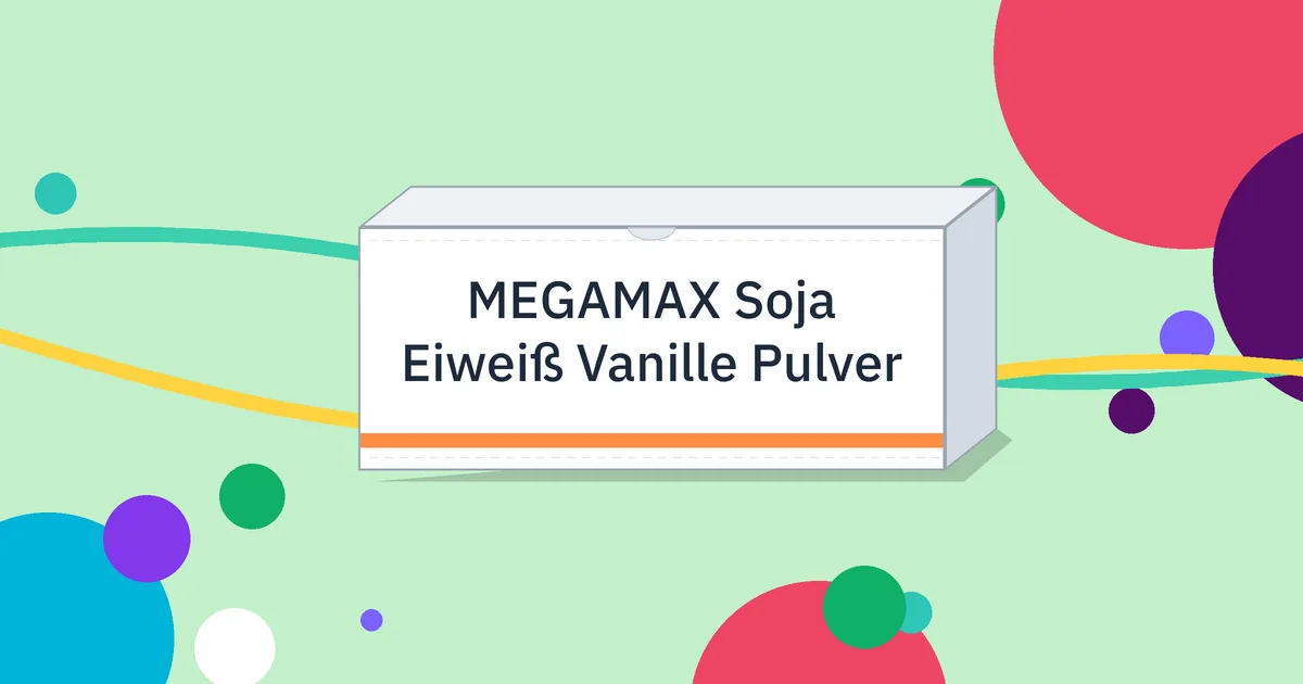 Symbolbild: Packung mit der Aufschrift MEGAMAX Soja Eiweiß Vanille Pulver (PZN 03246405) – Verfügbarkeit und Bezug in Apotheken in Frankfurt am Main