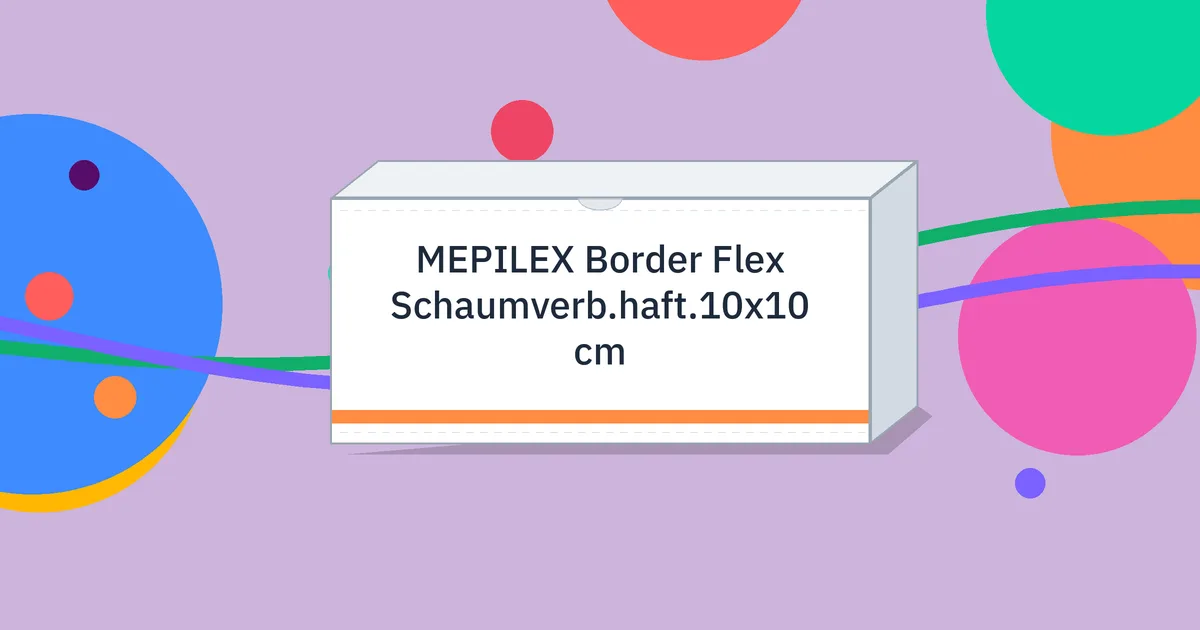 Symbolbild: Packung mit der Aufschrift MEPILEX Border Flex Schaumverb.haft.10x10 cm (PZN 14043438) – Verfügbarkeit und Bezug in Apotheken in Frankfurt am Main