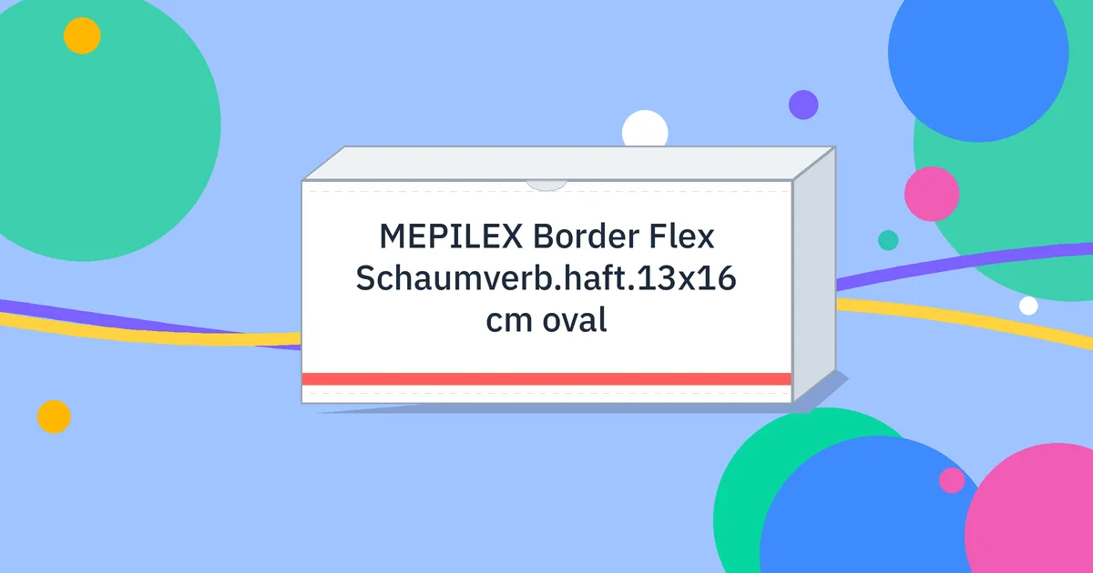 Symbolbild: Packung mit der Aufschrift MEPILEX Border Flex Schaumverb.haft.13x16 cm oval (PZN 13987634) – Verfügbarkeit und Bezug in Apotheken in Frankfurt am Main
