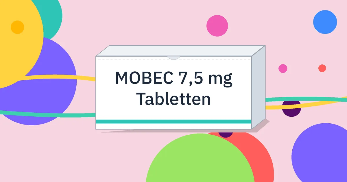 Symbolbild: Packung mit der Aufschrift MOBEC 7,5 mg Tabletten (PZN 07469964) – Verfügbarkeit und Bezug in Apotheken in Frankfurt am Main
