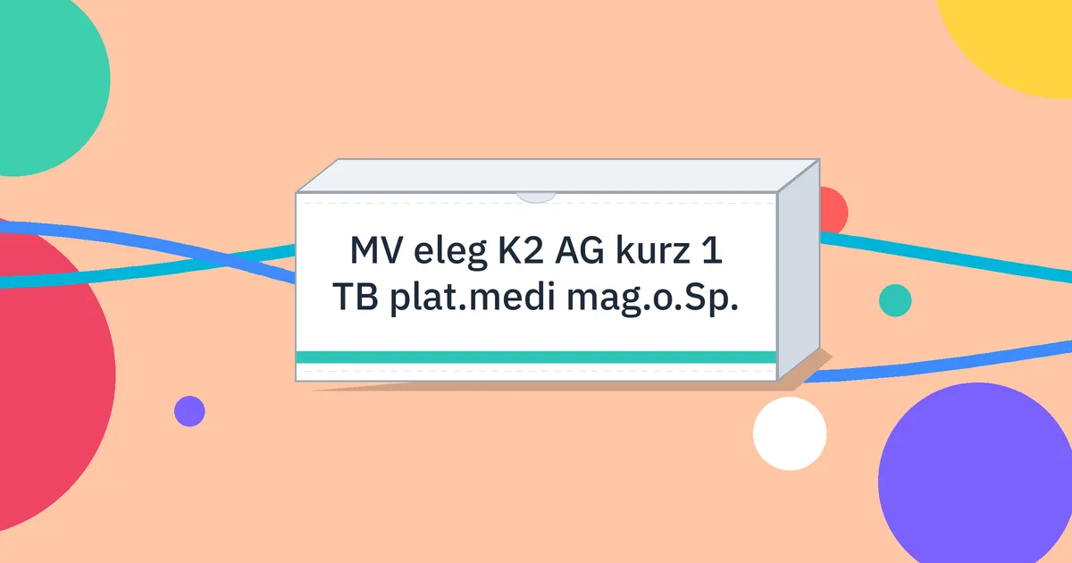 Symbolbild: Packung mit der Aufschrift MV eleg K2 AG kurz 1 TB plat.medi mag.o.Sp. (PZN 14634576) – Verfügbarkeit und Bezug in Apotheken in Frankfurt am Main