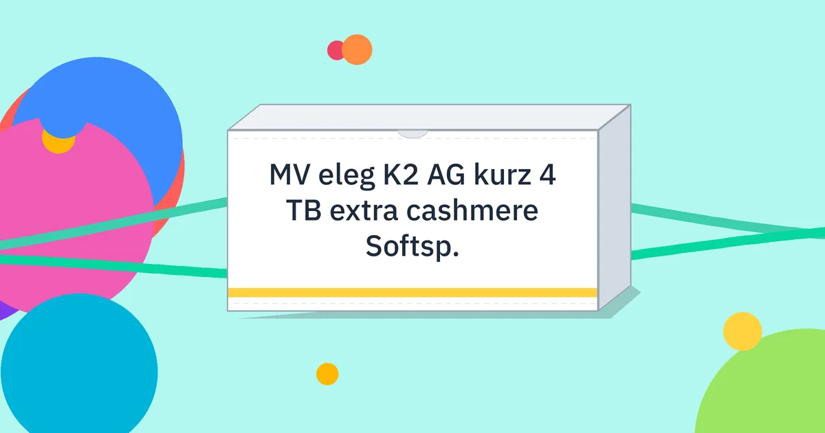 Symbolbild: Packung mit der Aufschrift MV eleg K2 AG kurz 4 TB extra cashmere Softsp. (PZN 14673754) – Verfügbarkeit und Bezug in Apotheken in Frankfurt am Main