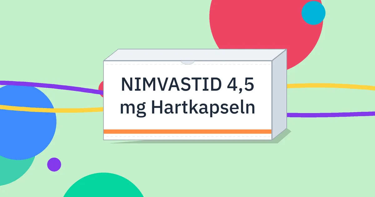 Symbolbild: Packung mit der Aufschrift NIMVASTID 4,5 mg Hartkapseln (PZN 09739712) – Verfügbarkeit und Bezug in Apotheken in Frankfurt am Main