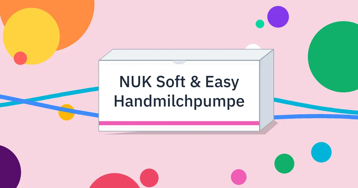 Symbolbild: Packung mit der Aufschrift NUK Soft & Easy Handmilchpumpe (PZN 08488194) – Verfügbarkeit und Bezug in Apotheken in Frankfurt am Main