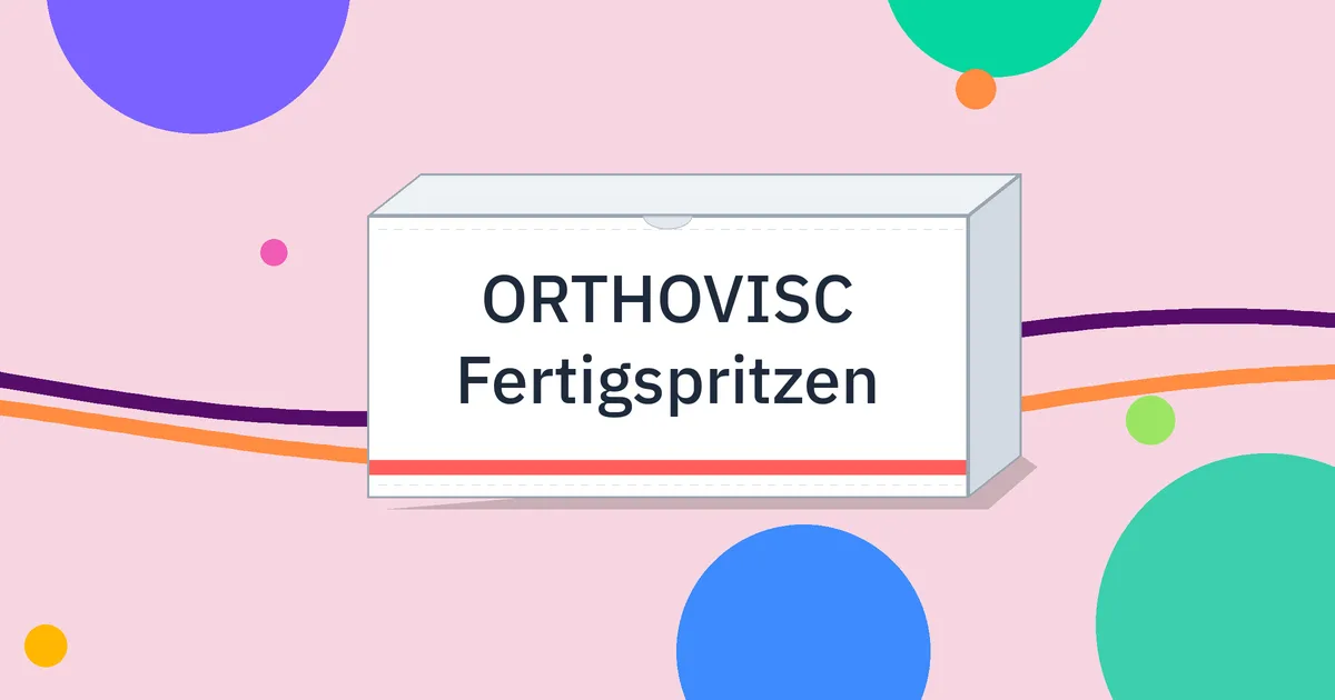 Symbolbild: Packung mit der Aufschrift ORTHOVISC Fertigspritzen (PZN 00787276) – Verfügbarkeit und Bezug in Apotheken in Frankfurt am Main