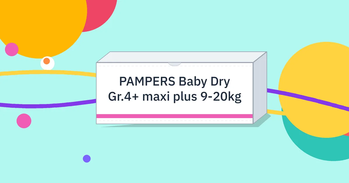 Symbolbild: Packung mit der Aufschrift PAMPERS Baby Dry Gr.4+ maxi plus 9-20kg (PZN 07777967) – Verfügbarkeit und Bezug in Apotheken in Frankfurt am Main