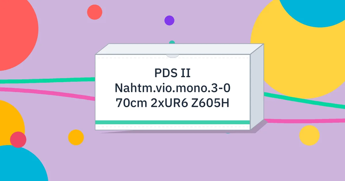 Symbolbild: Packung mit der Aufschrift PDS II Nahtm.vio.mono.3-0 70cm 2xUR6 Z605H (PZN 20852751) – Verfügbarkeit und Bezug in Apotheken in Frankfurt am Main