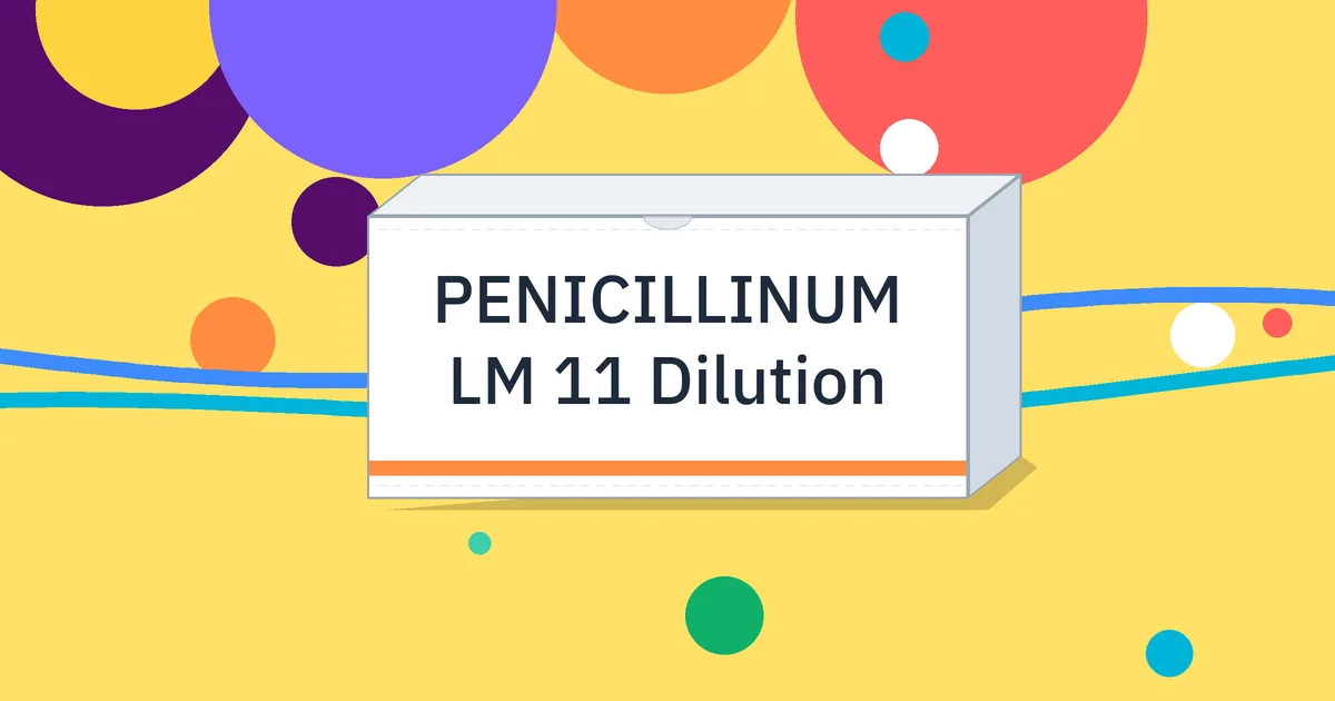 Symbolbild: Packung mit der Aufschrift PENICILLINUM LM 11 Dilution (PZN 12977220) – Verfügbarkeit und Bezug in Apotheken in Frankfurt am Main