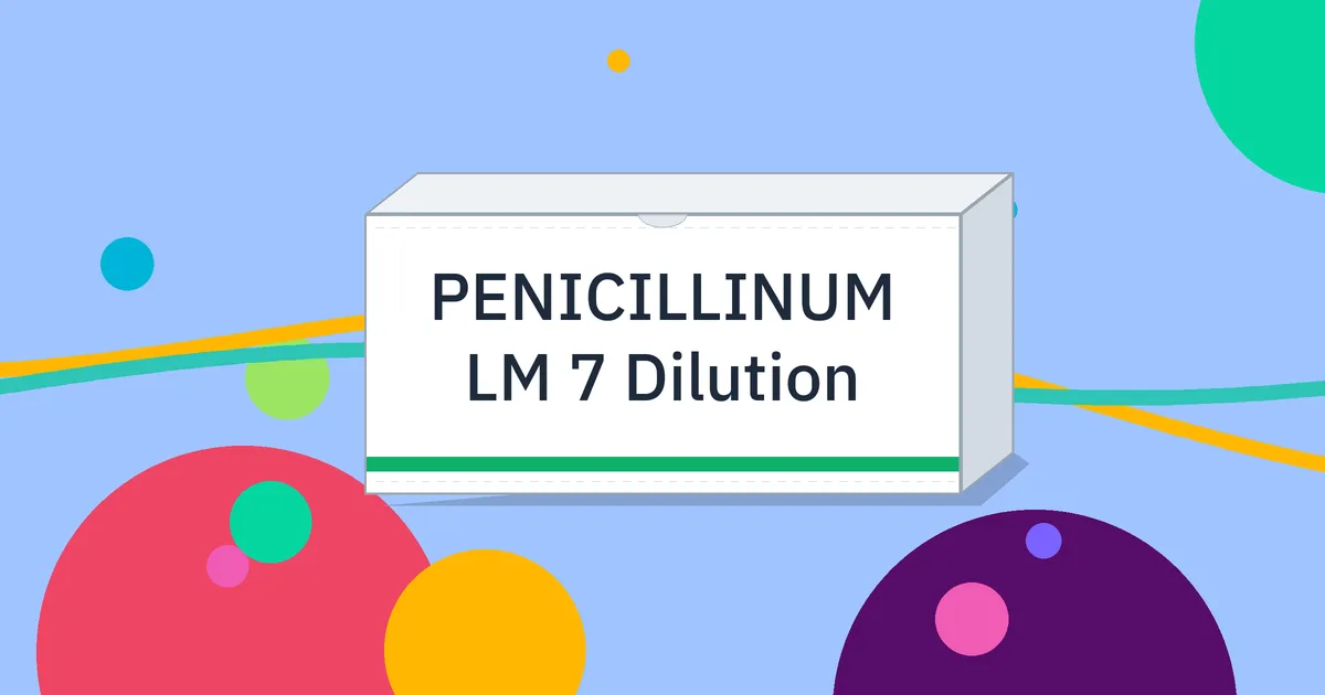 Symbolbild: Packung mit der Aufschrift PENICILLINUM LM 7 Dilution (PZN 12977160) – Verfügbarkeit und Bezug in Apotheken in Frankfurt am Main