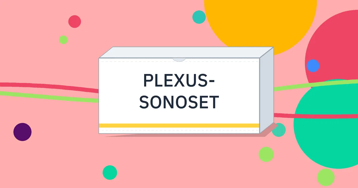 Symbolbild: Packung mit der Aufschrift PLEXUS-SONOSET (PZN 20176008) – Verfügbarkeit und Bezug in Apotheken in Frankfurt am Main