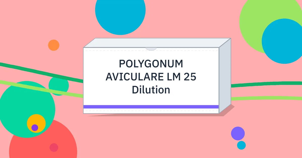 Symbolbild: Packung mit der Aufschrift POLYGONUM AVICULARE LM 25 Dilution (PZN 13662116) – Verfügbarkeit und Bezug in Apotheken in Frankfurt am Main