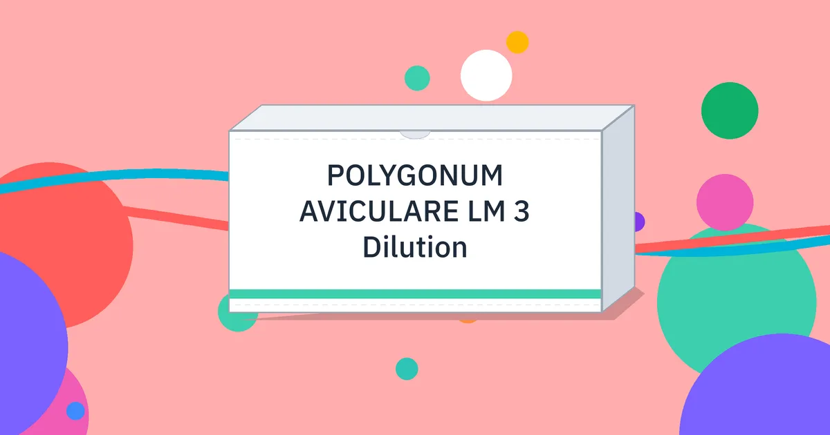 Symbolbild: Packung mit der Aufschrift POLYGONUM AVICULARE LM 3 Dilution (PZN 13661826) – Verfügbarkeit und Bezug in Apotheken in Frankfurt am Main