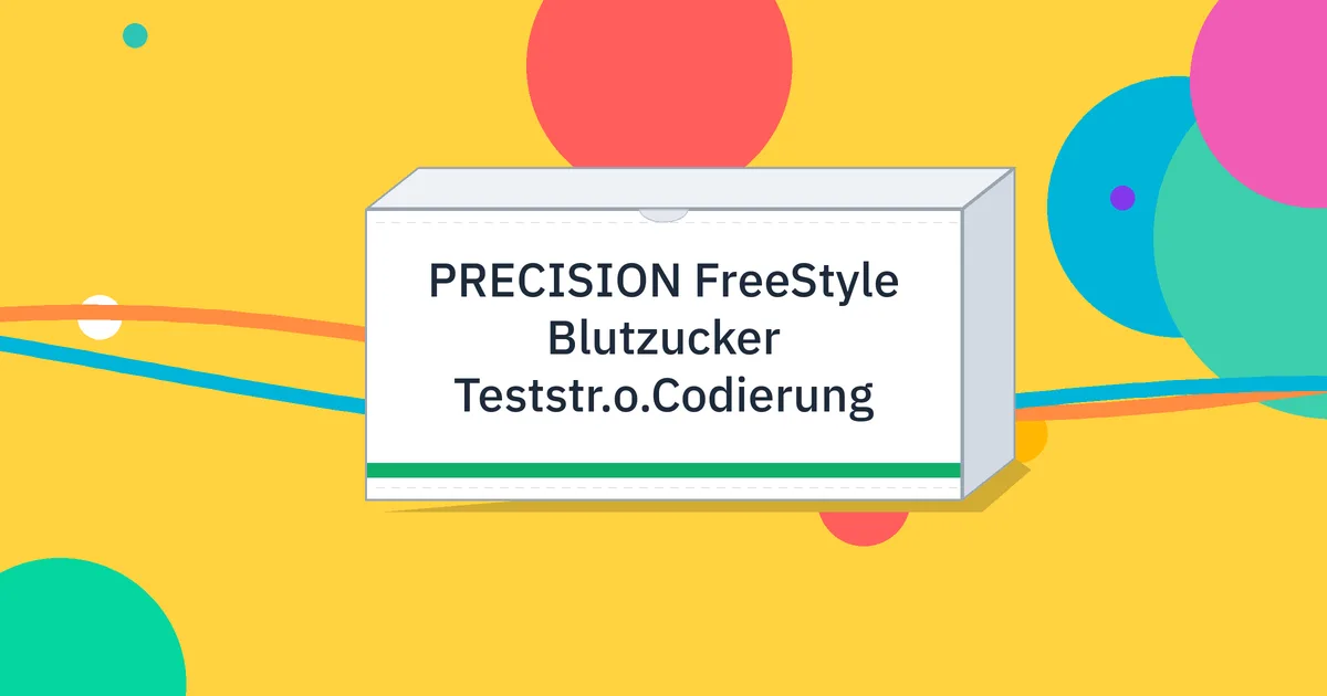 Symbolbild: Packung mit der Aufschrift PRECISION FreeStyle Blutzucker Teststr.o.Codierung (PZN 09489161) – Verfügbarkeit und Bezug in Apotheken in Frankfurt am Main