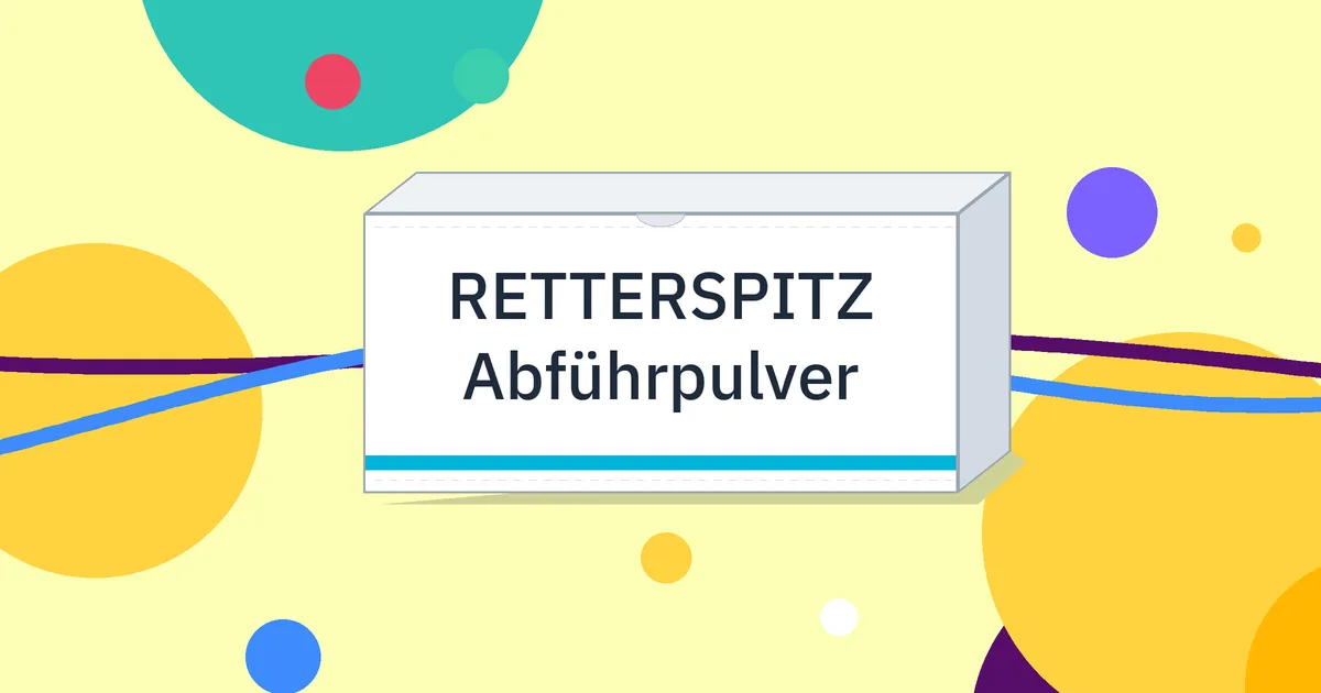 Symbolbild: Packung mit der Aufschrift RETTERSPITZ Abführpulver (PZN 09684715) – Verfügbarkeit und Bezug in Apotheken in Frankfurt am Main