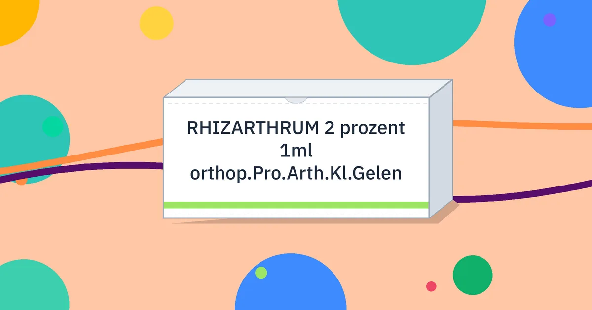 Symbolbild: Packung mit der Aufschrift RHIZARTHRUM 2 prozent 1ml orthop.Pro.Arth.Kl.Gelen (PZN 01129977) – Verfügbarkeit und Bezug in Apotheken in Frankfurt am Main