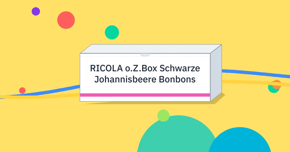 Symbolbild: Packung mit der Aufschrift RICOLA o.Z.Box Schwarze Johannisbeere Bonbons (PZN 04816514) – Verfügbarkeit und Bezug in Apotheken in Frankfurt am Main