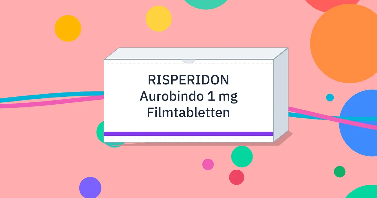 Symbolbild: Packung mit der Aufschrift RISPERIDON Aurobindo 1 mg Filmtabletten (PZN 07713401) – Verfügbarkeit und Bezug in Apotheken in Frankfurt am Main