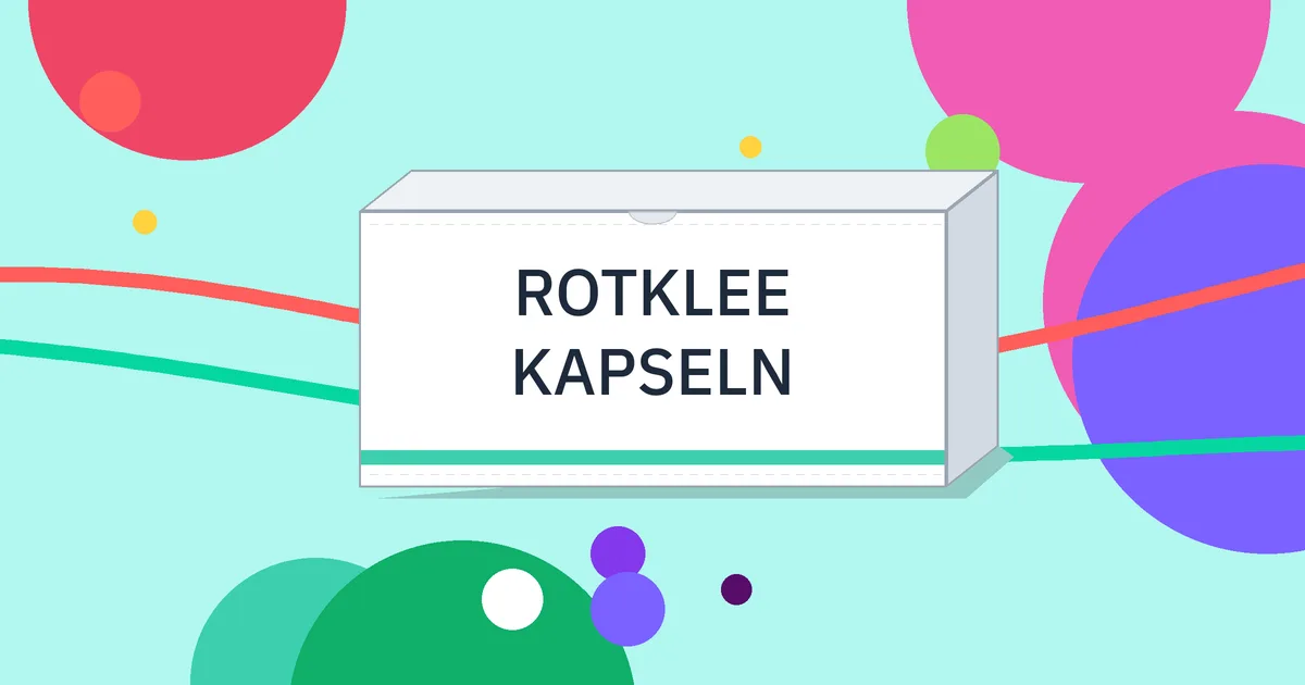 Symbolbild: Packung mit der Aufschrift ROTKLEE KAPSELN (PZN 10134606) – Verfügbarkeit und Bezug in Apotheken in Frankfurt am Main
