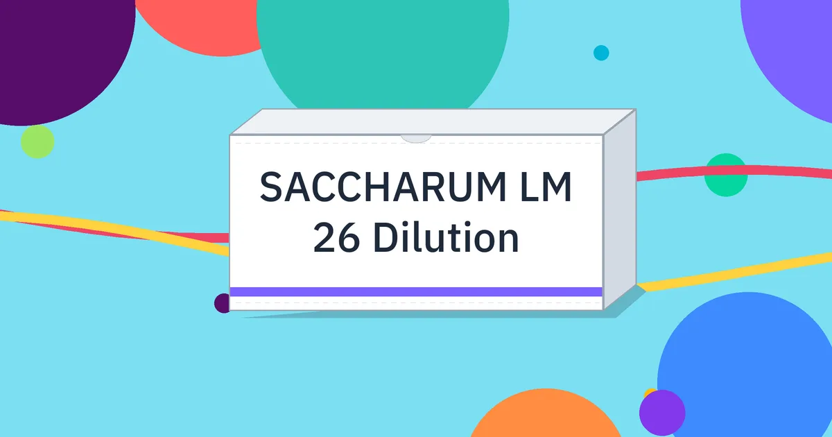 Symbolbild: Packung mit der Aufschrift SACCHARUM LM 26 Dilution (PZN 13176427) – Verfügbarkeit und Bezug in Apotheken in Frankfurt am Main