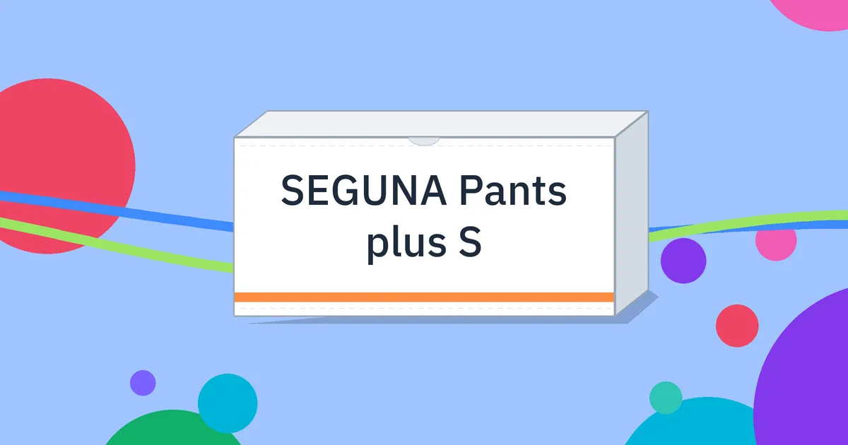 Symbolbild: Packung mit der Aufschrift SEGUNA Pants plus S (PZN 13904832) – Verfügbarkeit und Bezug in Apotheken in Frankfurt am Main