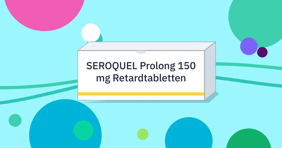 Symbolbild: Packung mit der Aufschrift SEROQUEL Prolong 150 mg Retardtabletten (PZN 01168196) – Verfügbarkeit und Bezug in Apotheken in Frankfurt am Main