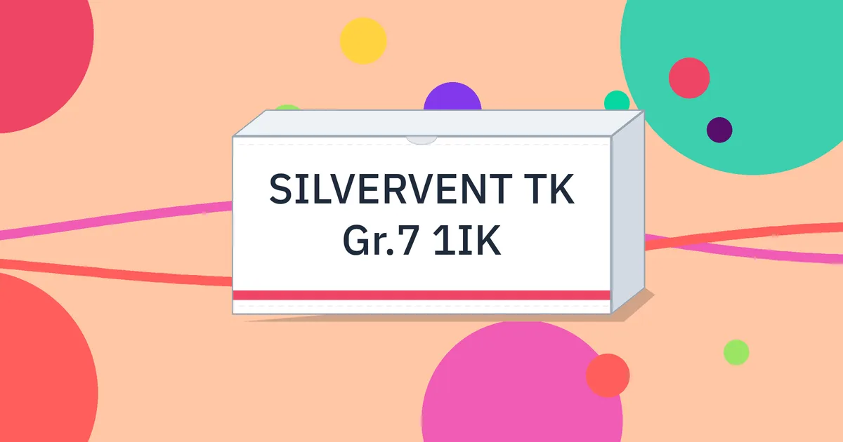 Symbolbild: Packung mit der Aufschrift SILVERVENT TK Gr.7 1IK (PZN 18121690) – Verfügbarkeit und Bezug in Apotheken in Frankfurt am Main