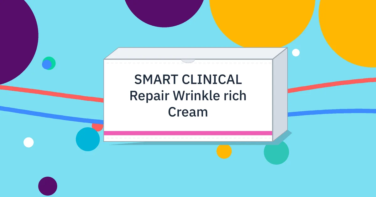 Symbolbild: Packung mit der Aufschrift SMART CLINICAL Repair Wrinkle rich Cream (PZN 18894305) – Verfügbarkeit und Bezug in Apotheken in Frankfurt am Main