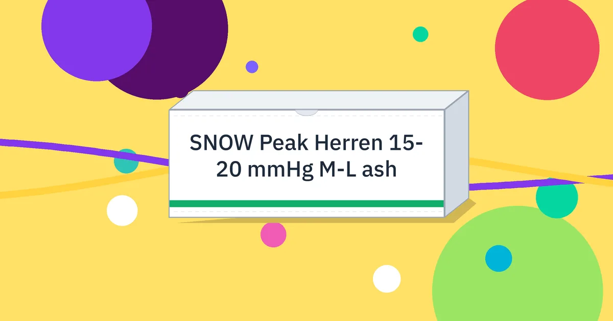 Symbolbild: Packung mit der Aufschrift SNOW Peak Herren 15-20 mmHg M-L ash (PZN 20112801) – Verfügbarkeit und Bezug in Apotheken in Frankfurt am Main