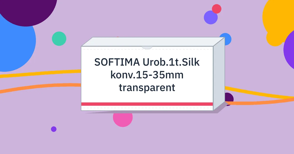 Symbolbild: Packung mit der Aufschrift SOFTIMA Urob.1t.Silk konv.15-35mm transparent (PZN 17953230) – Verfügbarkeit und Bezug in Apotheken in Frankfurt am Main