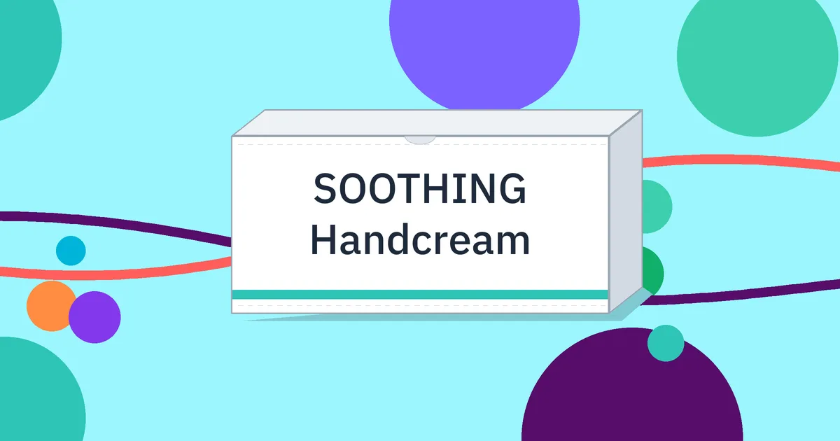 Symbolbild: Packung mit der Aufschrift SOOTHING Handcream (PZN 17886686) – Verfügbarkeit und Bezug in Apotheken in Frankfurt am Main